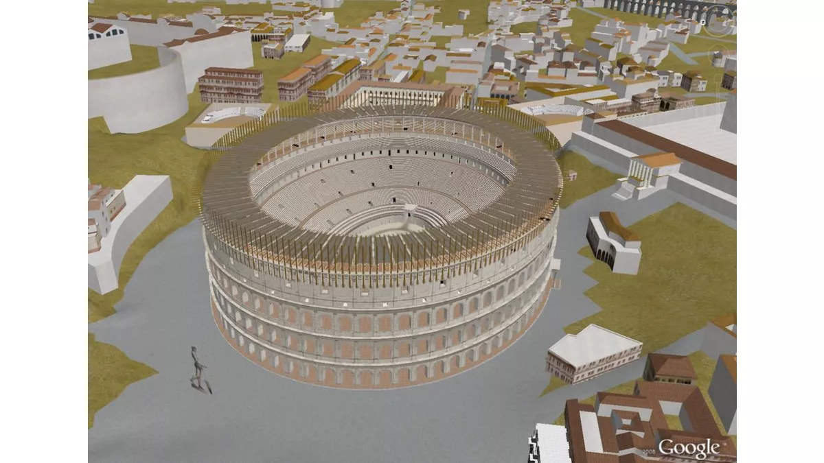 Google Earth propose un voyage 3D dans la Rome antique