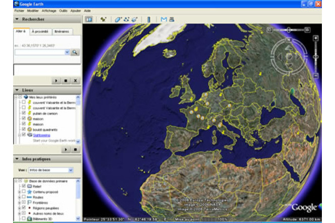 Google Earth : regarder la terre vue du ciel en 2D ou en 3D