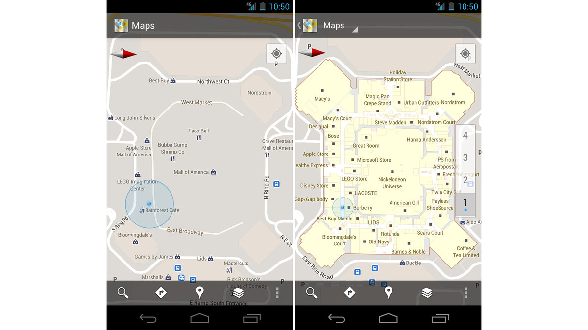 Google Maps 6.0 pour Android : localisation indoor