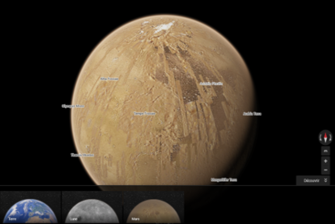 Google Maps : Mars et la Lune à explorer