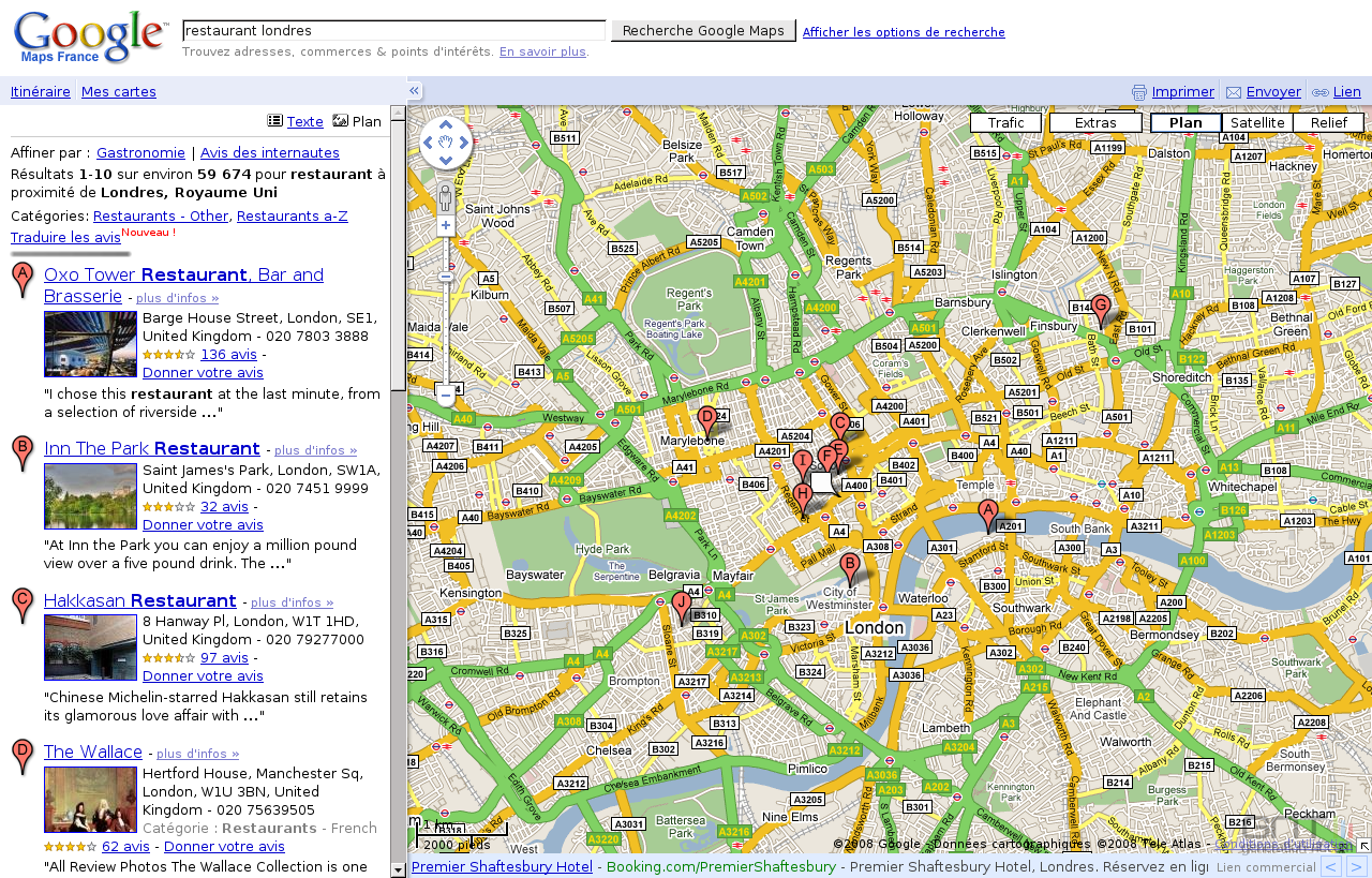 Google Maps propose la traduction des avis des internautes