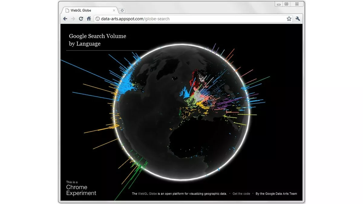 Google : volume de recherche 3D avec WebGL