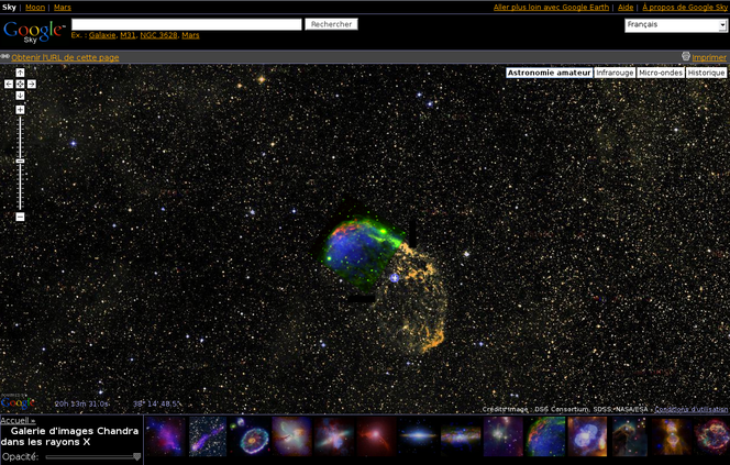 Google Sky à la sauce Maps