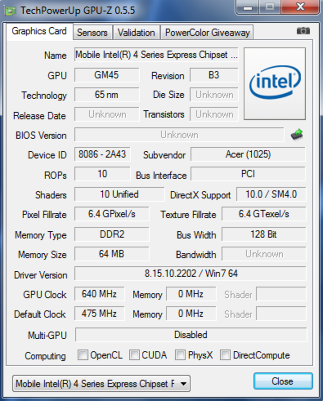 GPU-Z : version 0.5.5 avec support AMD Llano / Asus Mars II