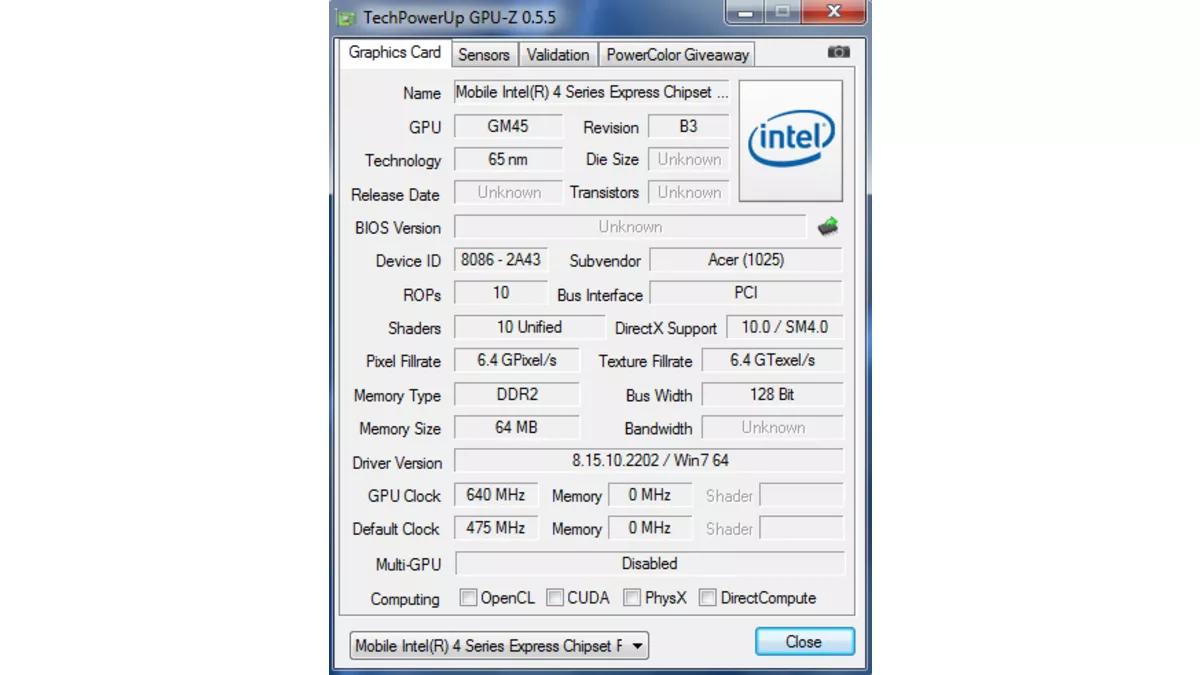 GPU-Z : version 0.5.5 avec support AMD Llano / Asus Mars II