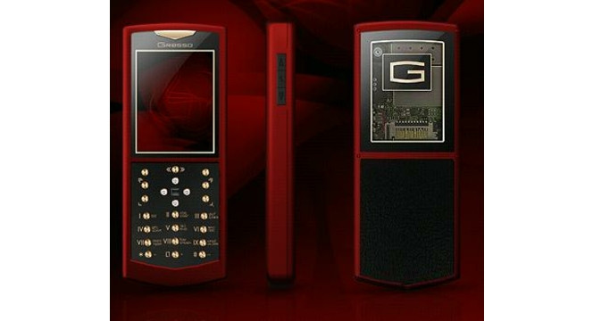 Gresso Lady Diamond : téléphone mobile de luxe or et diamant