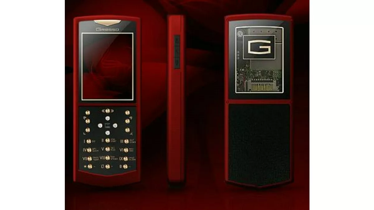 Gresso Lady Diamond : téléphone mobile de luxe or et diamant