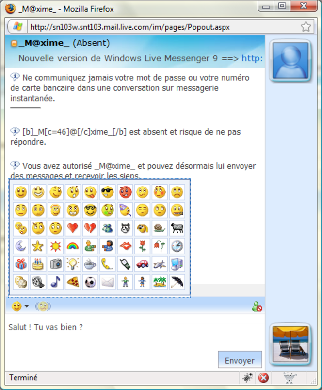 Windows Live Hotmail : la messagerie instantanée en marche