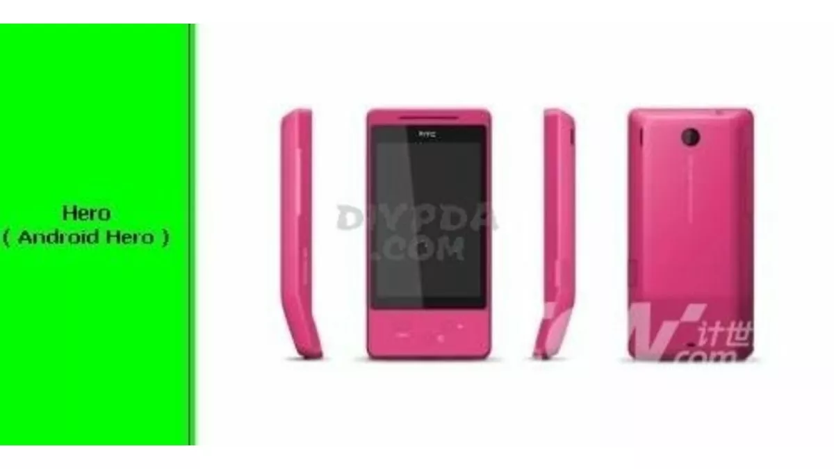 Des images du smartphone HTC Hero / HTC G3 sous Android