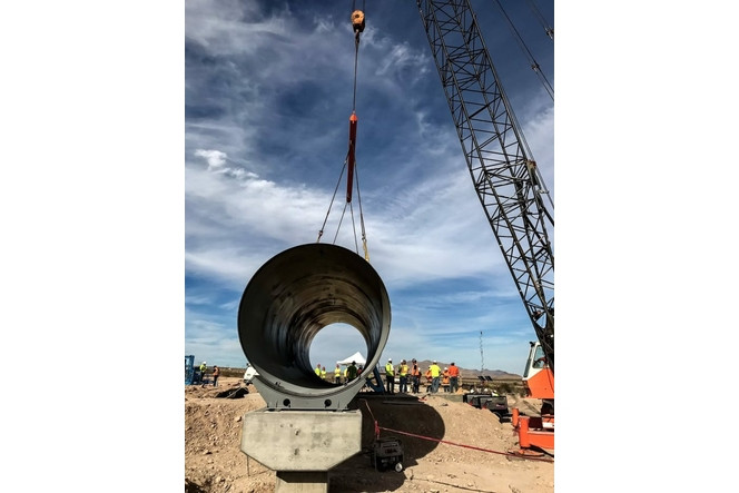 Hyperloop One prépare son tube d'essai DevLoop dans le Nevada