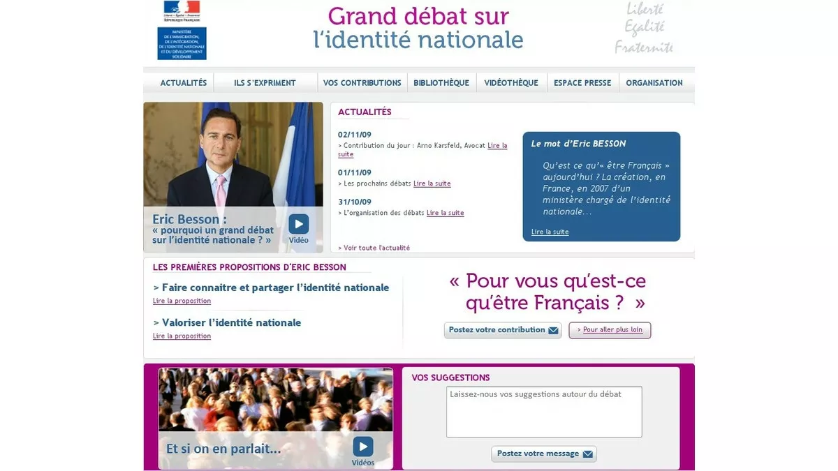 L'identité nationale fait débat sur le Net