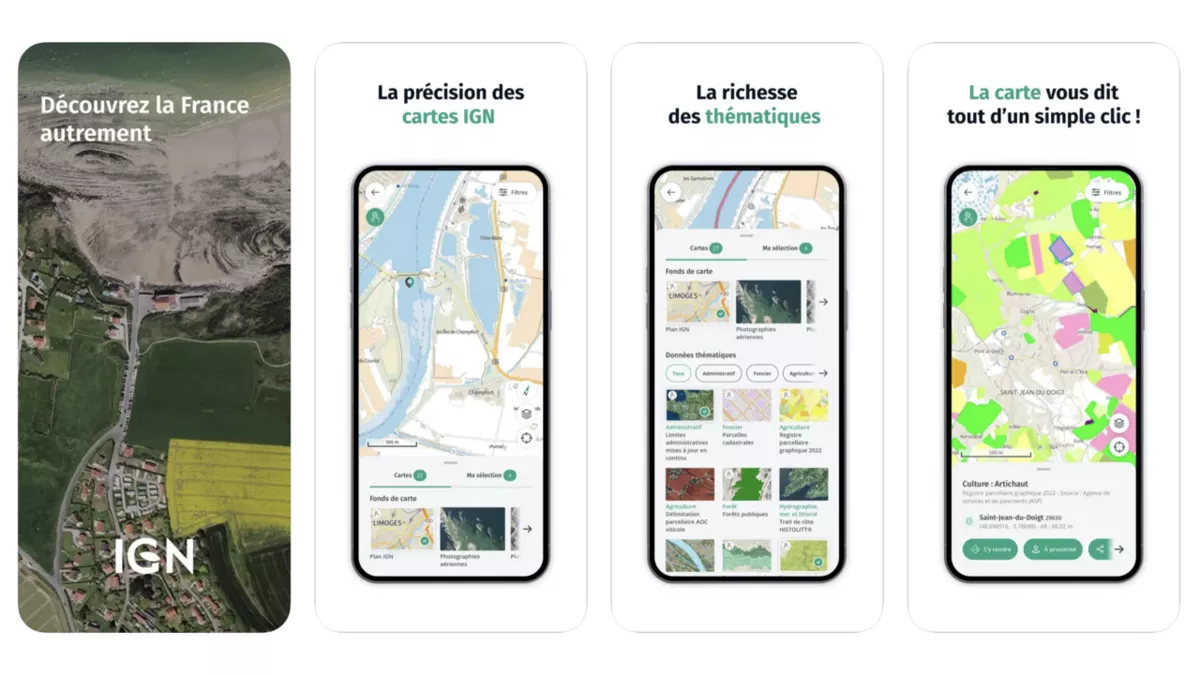 L'IGN lance sa propre application de cartographie pour la France