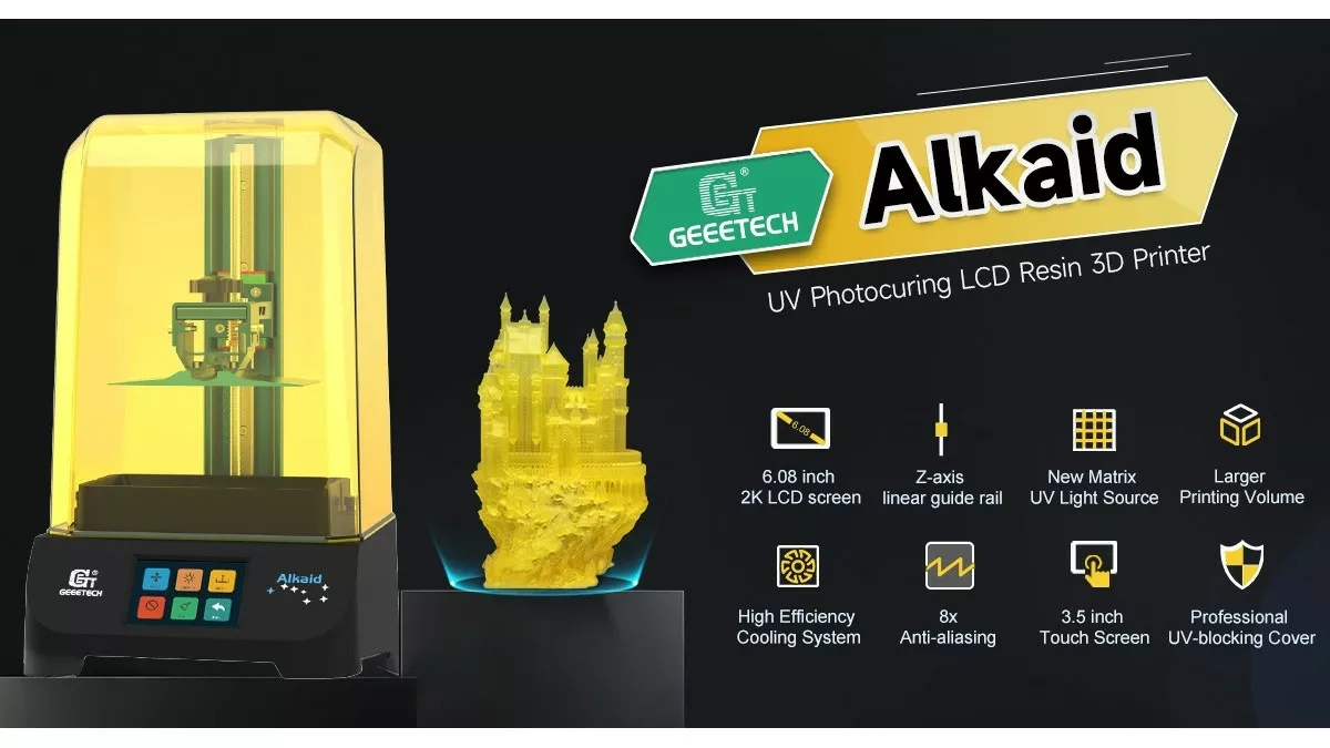 L'imprimante 3D résine Geetech ALKAID LCD en promotion