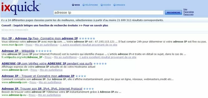 Moteur Ixquick : proxy pour surfer anonyme sur la Toile