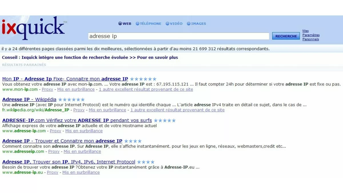 Moteur Ixquick : proxy pour surfer anonyme sur la Toile