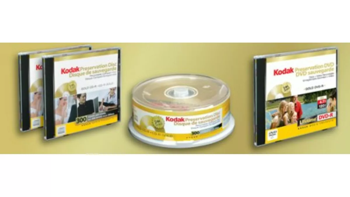 Kodak Preservation, CD - DVD dorés à l'or fin