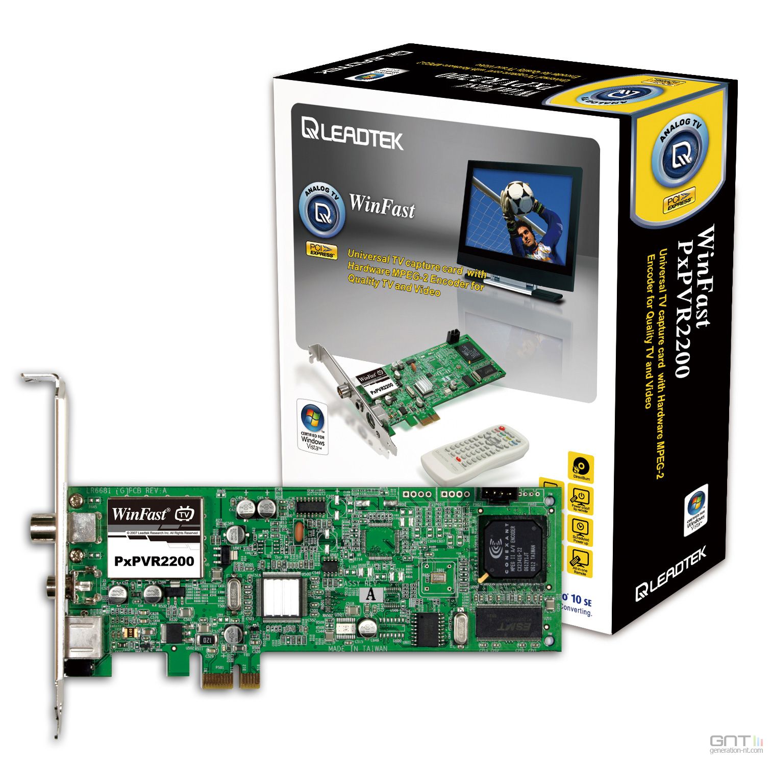 Leadtek: une nouvelle carte tuner TV analogique PCI-E