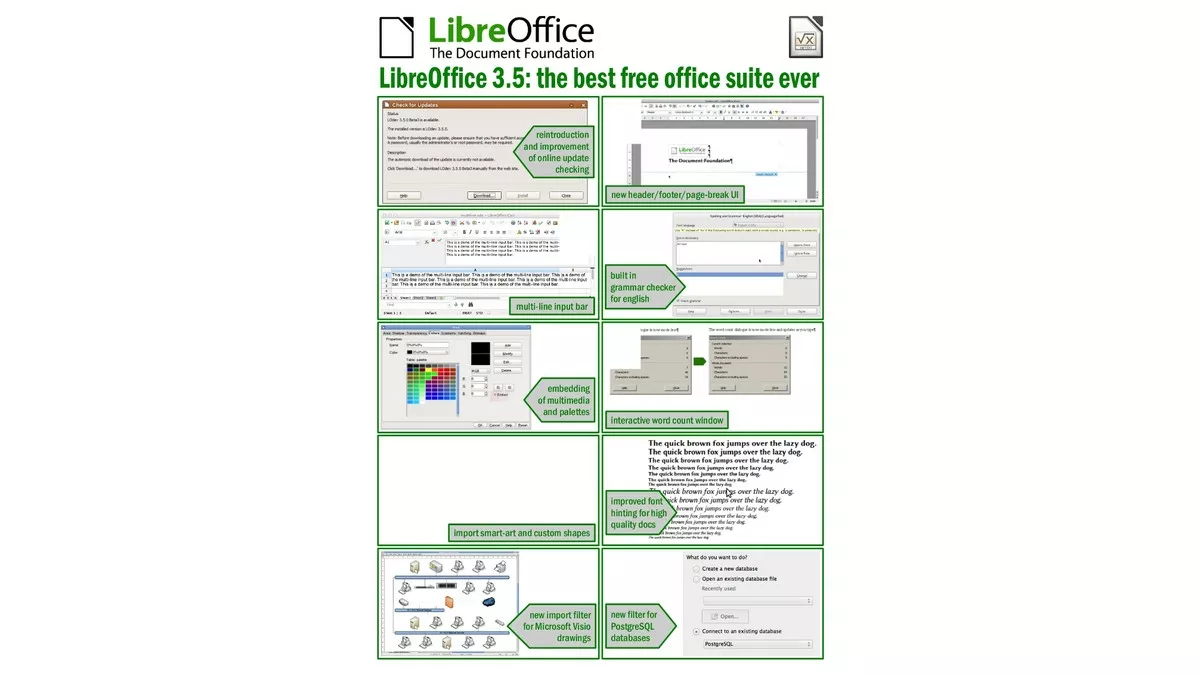 LibreOffice en version 3.5