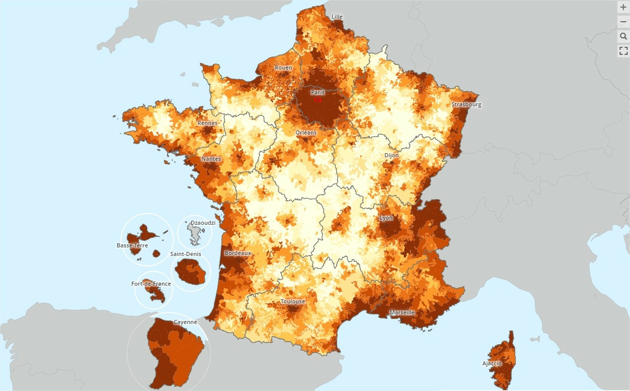 Où trouver le loyer le moins cher en France ? Une carte interactive est ...