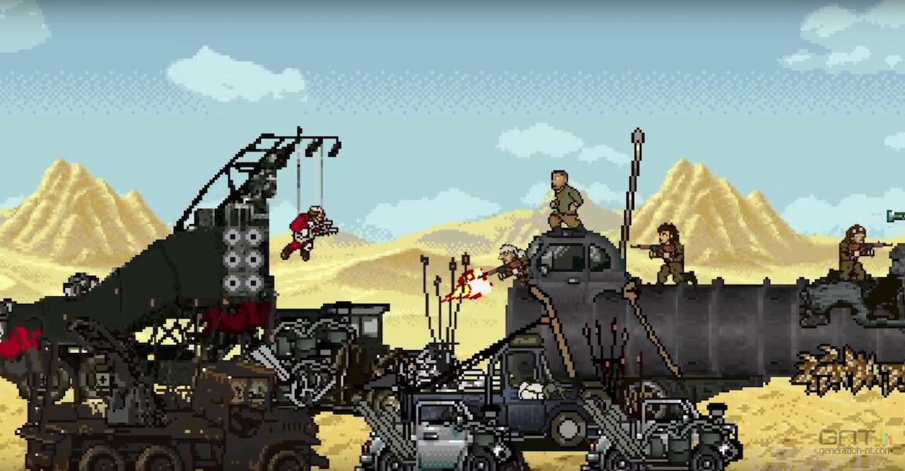 Mad Max Fury Road imaginé dans un jeu vidéo en 8 bits