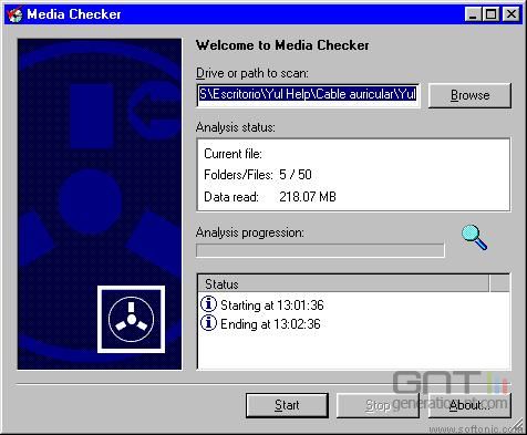 Media Checker : ouvrir un dispositif de stockage