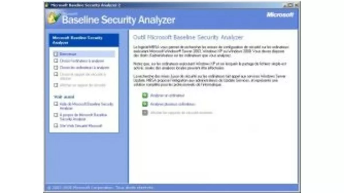 Microsoft Baseline Security Analyser