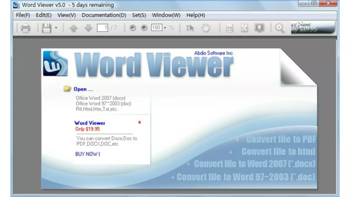 Microsoft Word Viewer : visualiser des fichiers Word