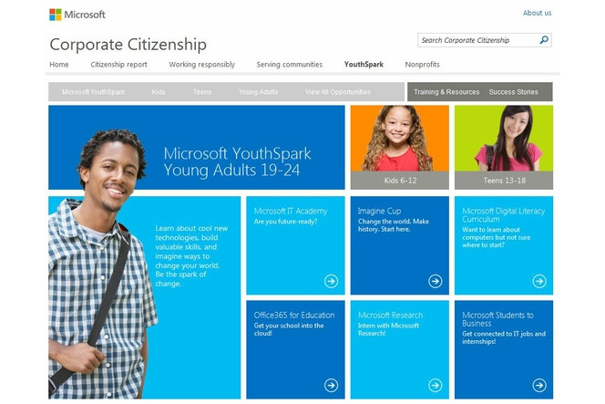 YouthSpark : Microsoft soutient les jeunes