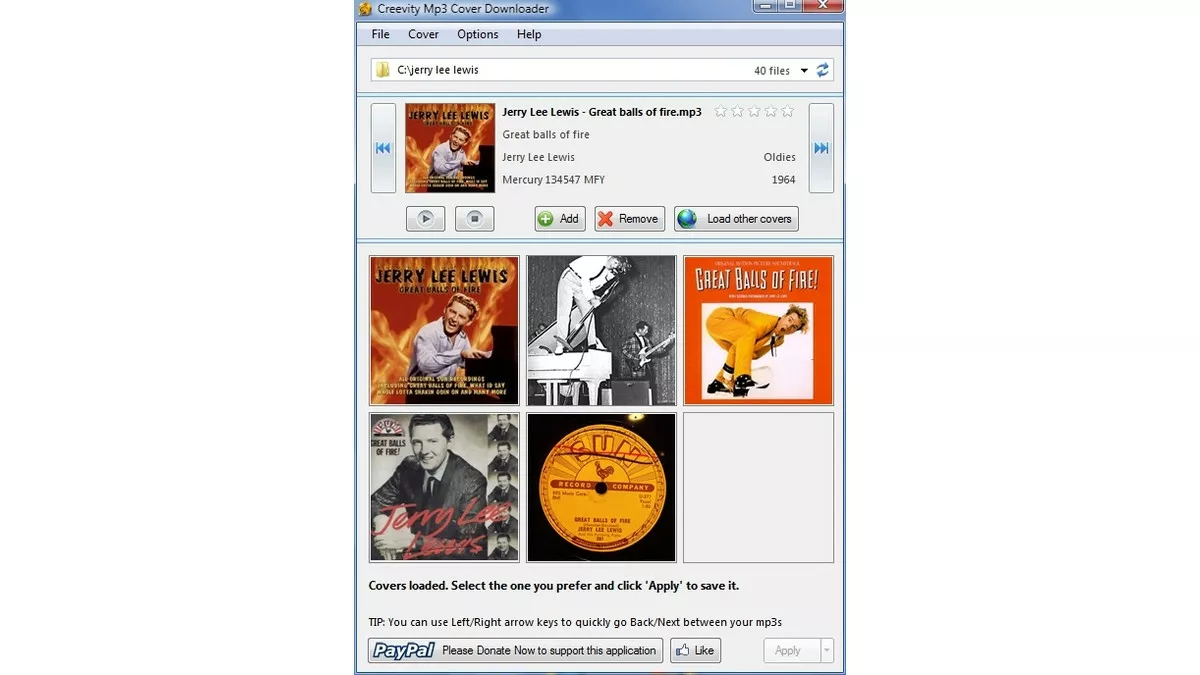 Mp3 Cover Downloader : télécharger les pochettes de vos albums favoris