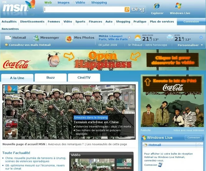 Le portail MSN.fr fait peau neuve