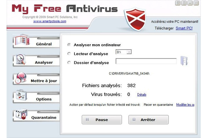 My Free Antivirus : un antivirus gratuit pour Windows 7