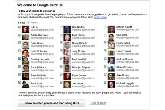 Google Buzz : un réseau social désormais suggéré