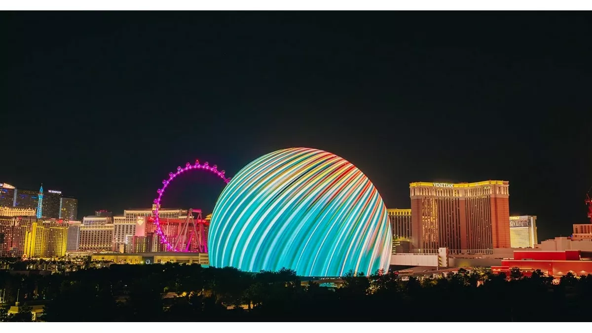 La fameuse "Sphère" de Las Vegas dévoile les 150 cartes graphiques ...