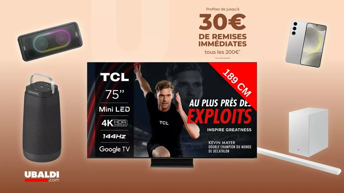 Ubaldi : les offres de l'automne (Galaxy S24 128Go à 744€, barre de son ...