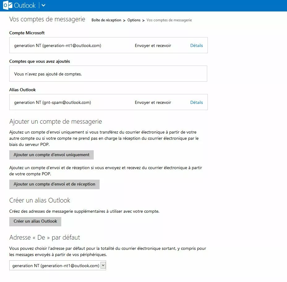 Dossier : prise en main d'Outlook.com, le successeur de la messagerie ...