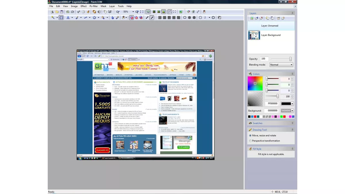 Paint.COM : nouvel éditeur d'images gratuit pour Windows
