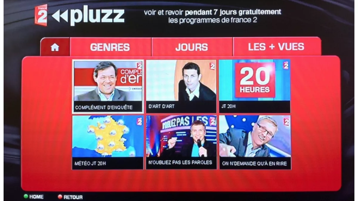 Pluzz débarque sur Freebox TV