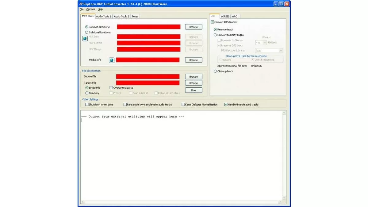 PopCorn MKV AudioConverter : convertir des fichiers audio