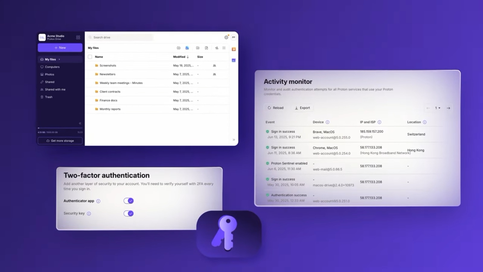 Avec Proton Drive, accédez à tous vos documents en ligne et en sécurité