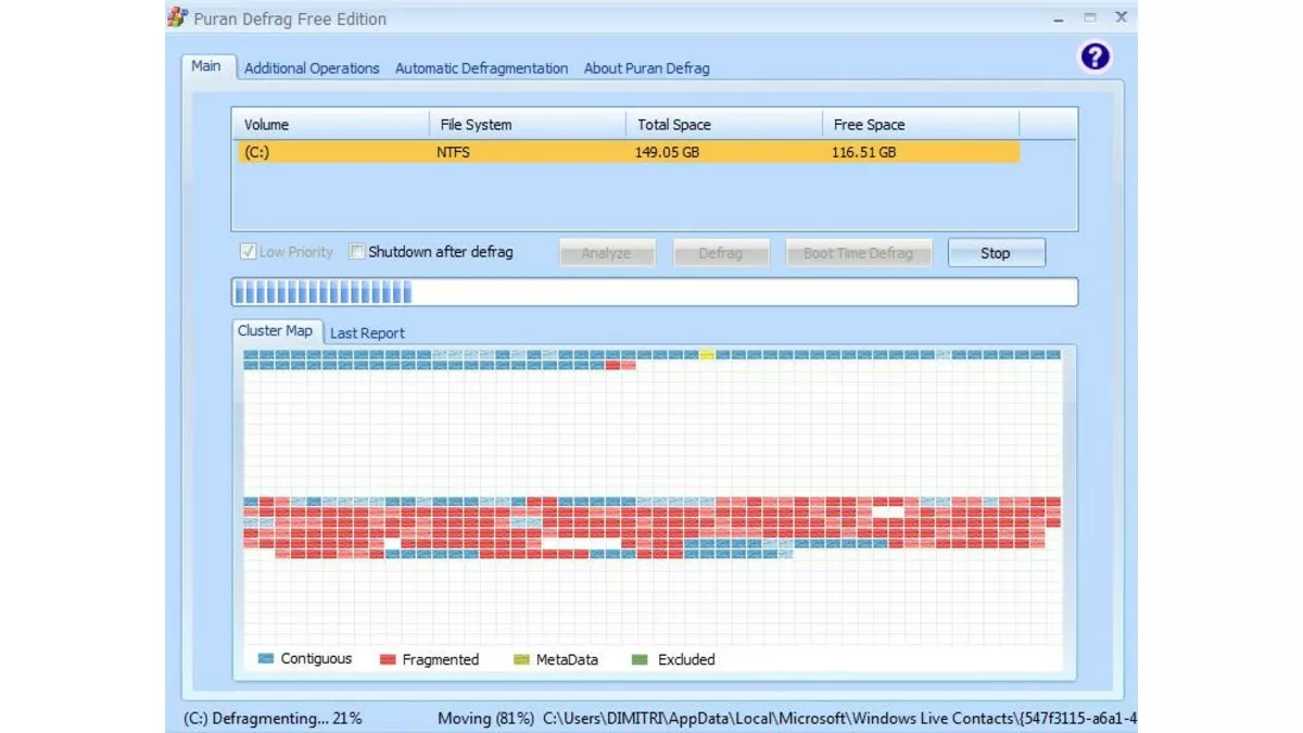 Puran Defrag : outil de défragmentation gratuit pour Windows