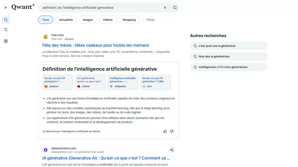 Un nouveau Qwant avec IA pour les recherches