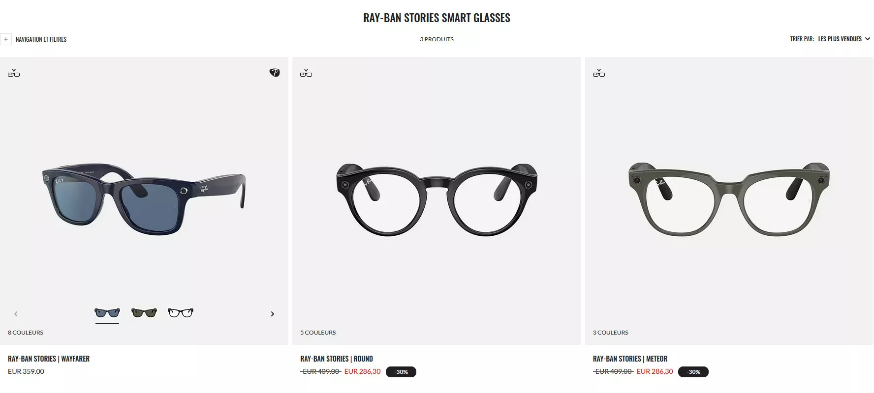 Vous vous souvenez des Ray-Ban Stories de Meta