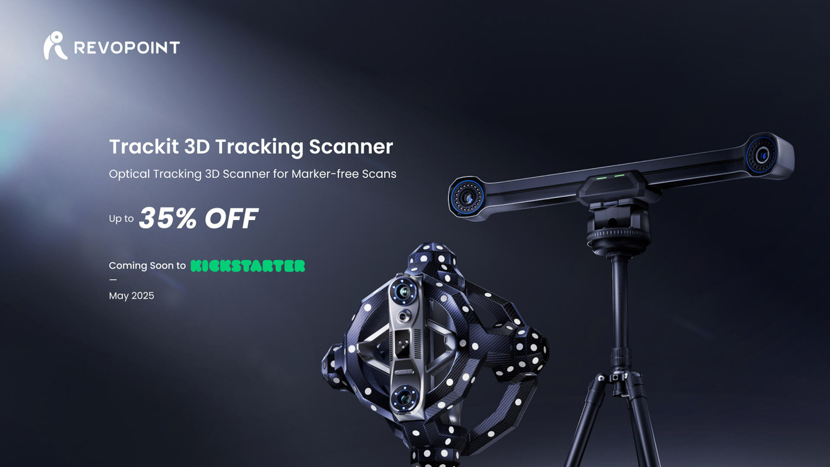 Le scanner 3D Trackit de Revopoint bientôt disponible sur Kickstarter
