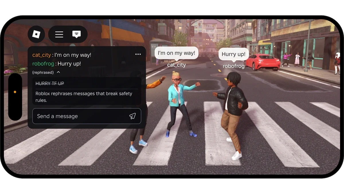 Roblox reformule les messages grossiers avec une IA