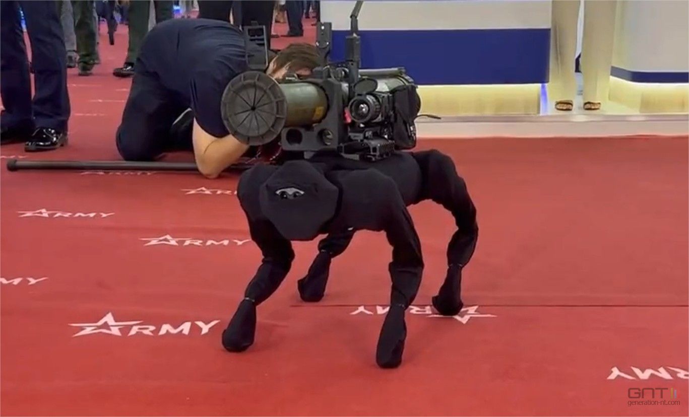 Russie : des chiens-robots armés d'un... lance-roquette