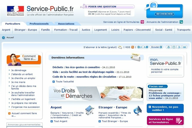 E-administration : nouvelles mesures, aide de Google et Bing