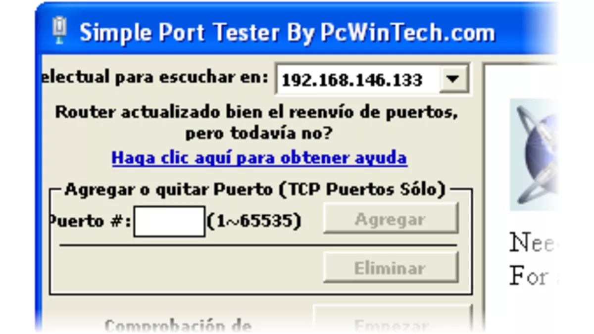 Simple Port tester Portable : vérifier la validité des ports de son réseau