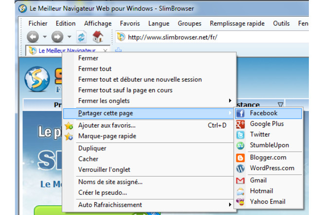 Slim Browser Portable : un navigateur alternatif vraiment complet et ...