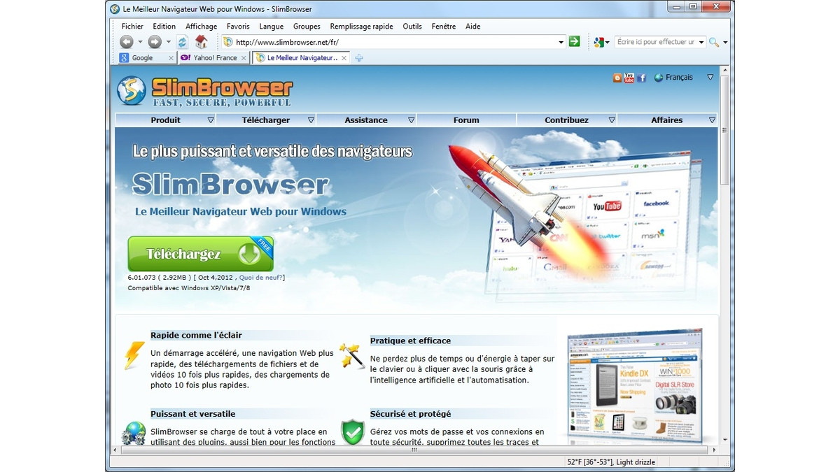 Slim Browser : un navigateur alternatif vraiment complet