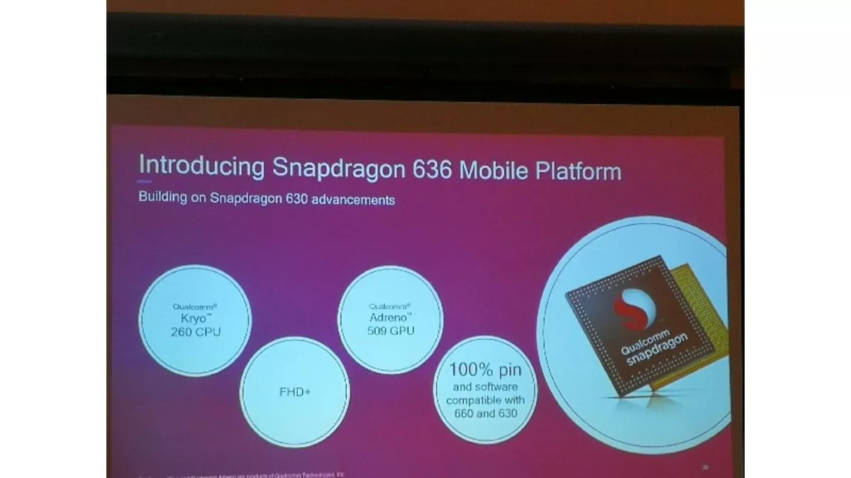 Qualcomm SnapDragon 636 : le nouveau SoC mobile pour smartphones FHD+